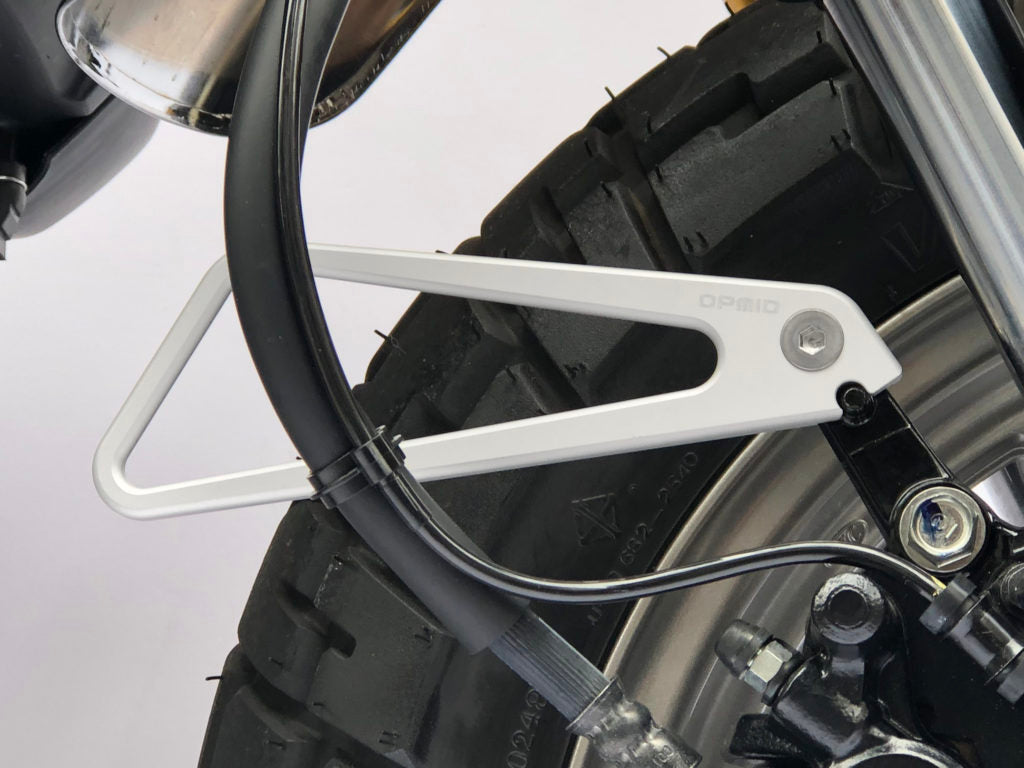 OPMID CNC Front hose guide & O2 sensor guard (Black or Silver)| Monkey ...