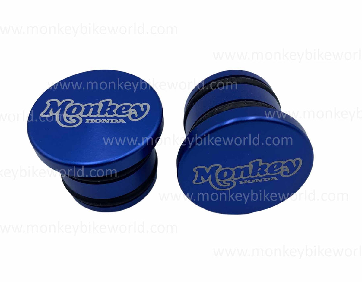Primate - Anodised Aluminium Frame Caps - Monkey Word| Monkey Bike World